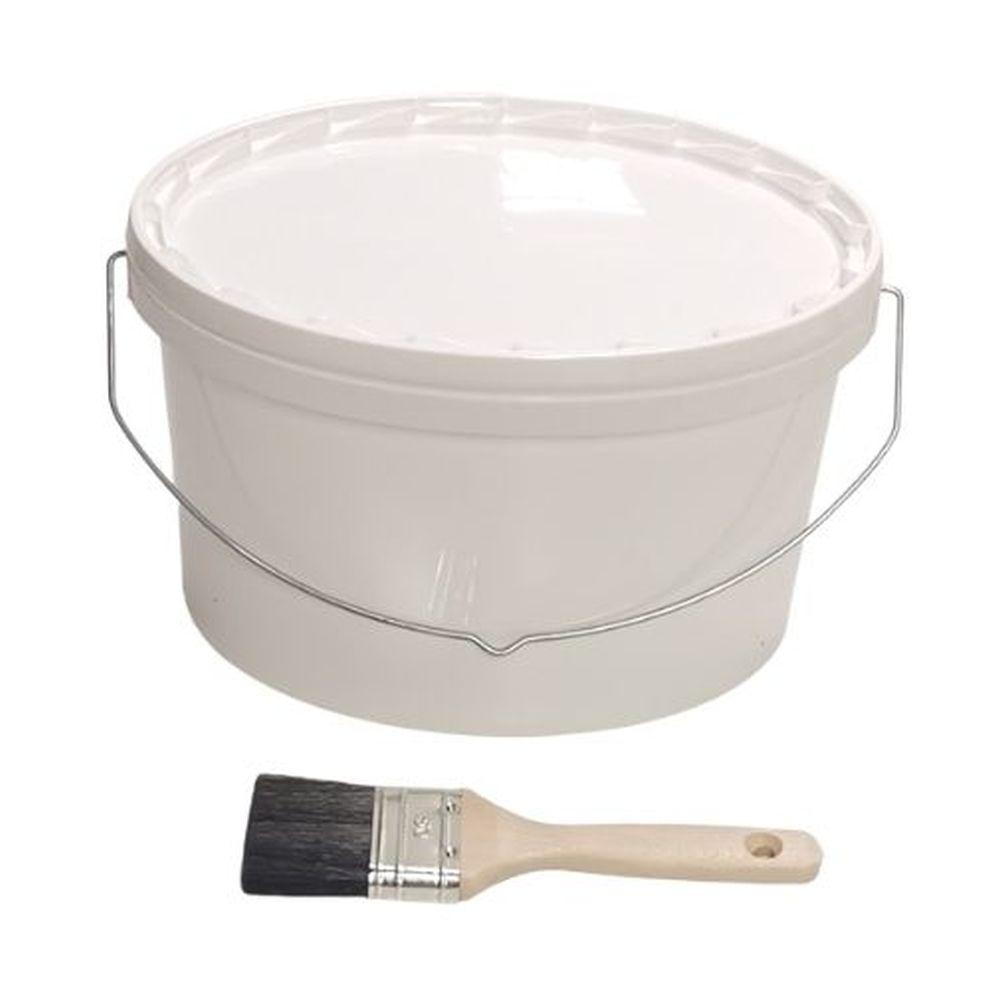 Farbeimer oval 5 l aus Kunststoff mit Deckel - Malerwerkzeuge-Onlineshop
